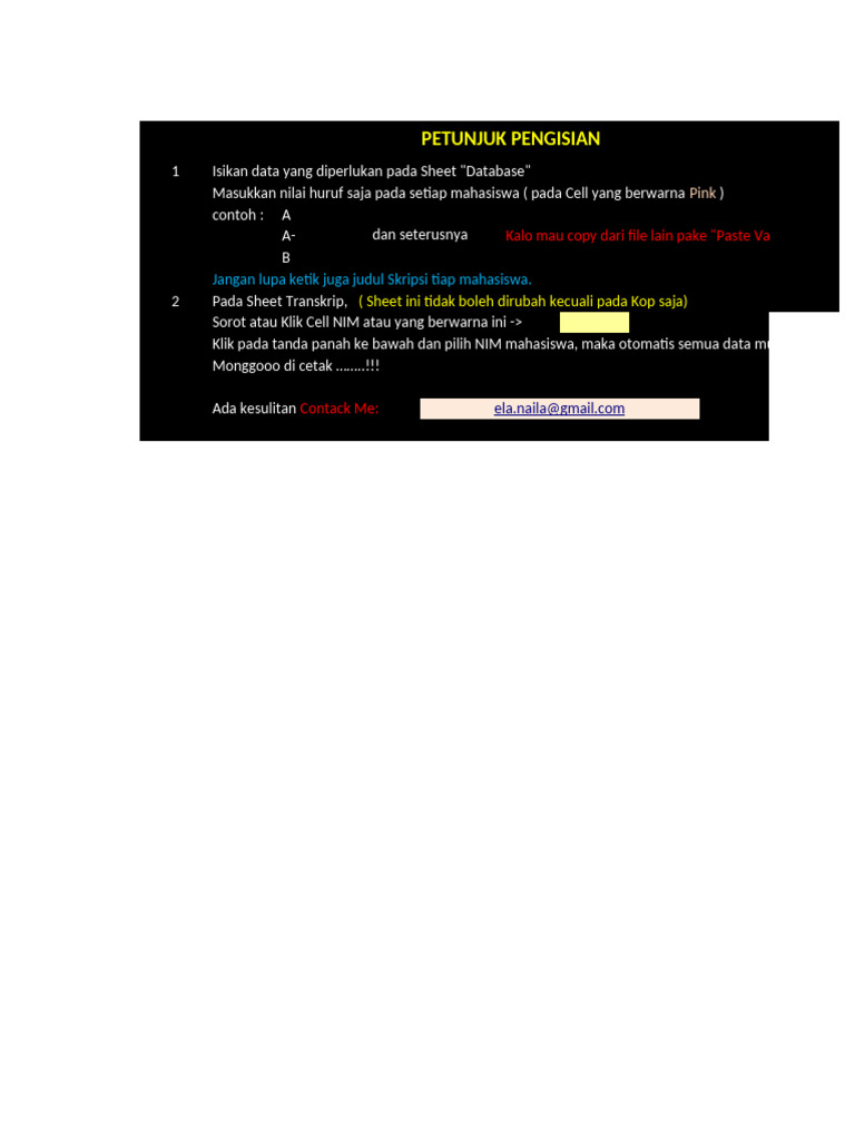 Transkrip Nilai MPI Angk - 2012 | PDF