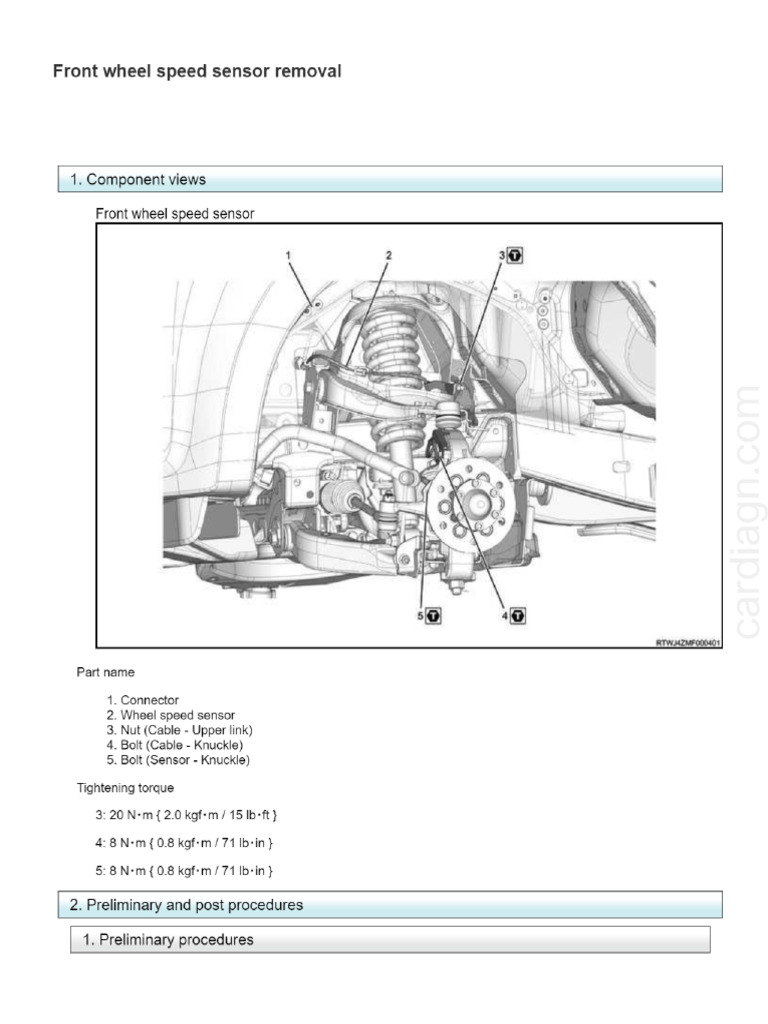 Isuzu MU-X 2017+ - Brake Electrical Control | PDF