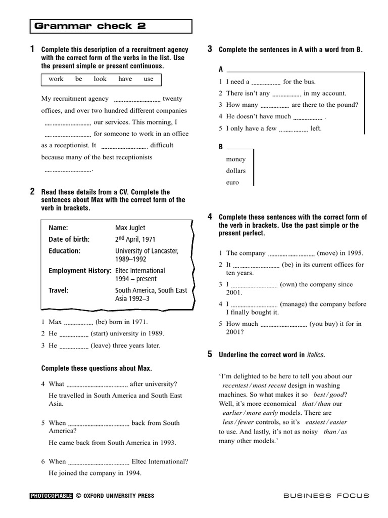 BF Grammarchk02 | PDF | Languages | Foreign Language Studies