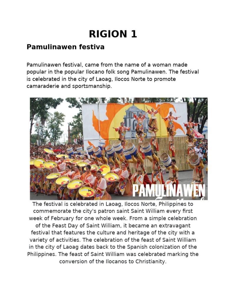 Pamulinawen festival | PDF | Festival