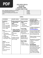 Class 12 English Core Syllabus 2025-26 | PDF