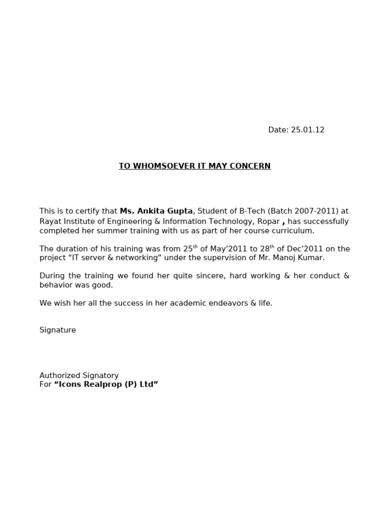 Employment and Training Certificates | PDF