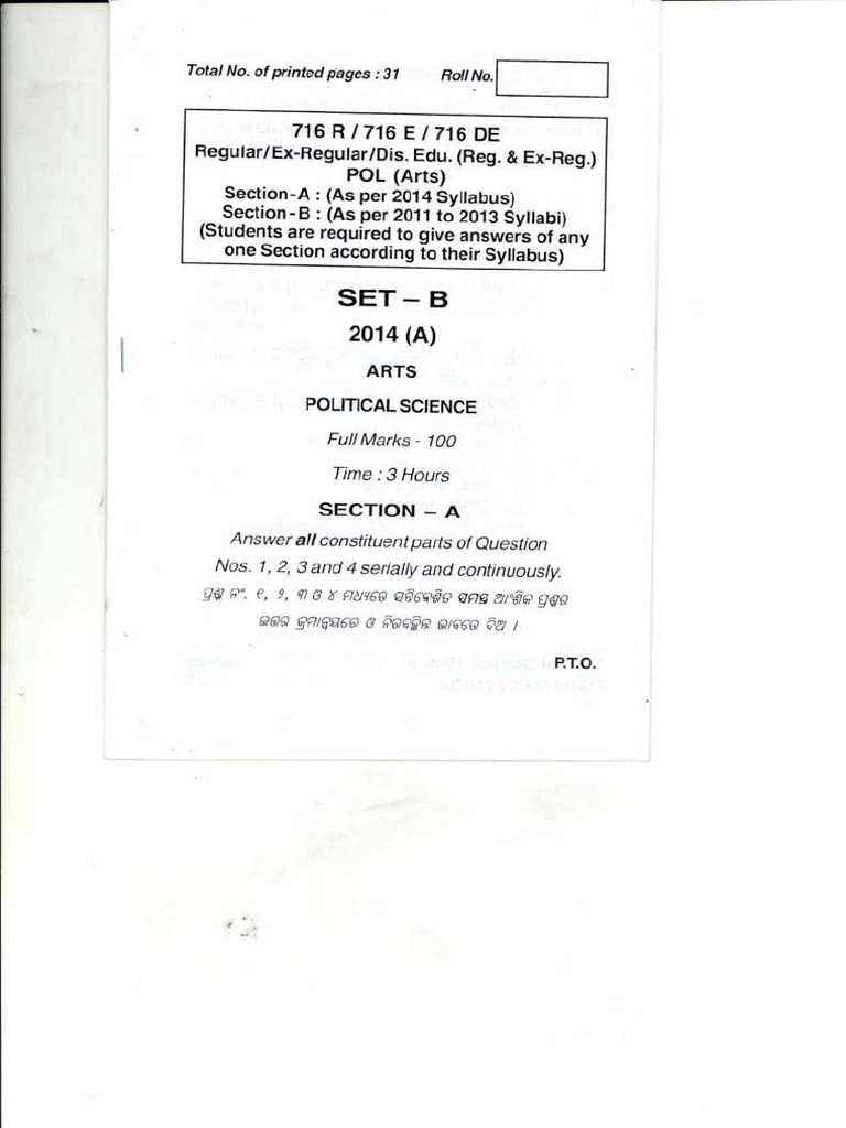 Poltical Science (Q) - 11zon | PDF