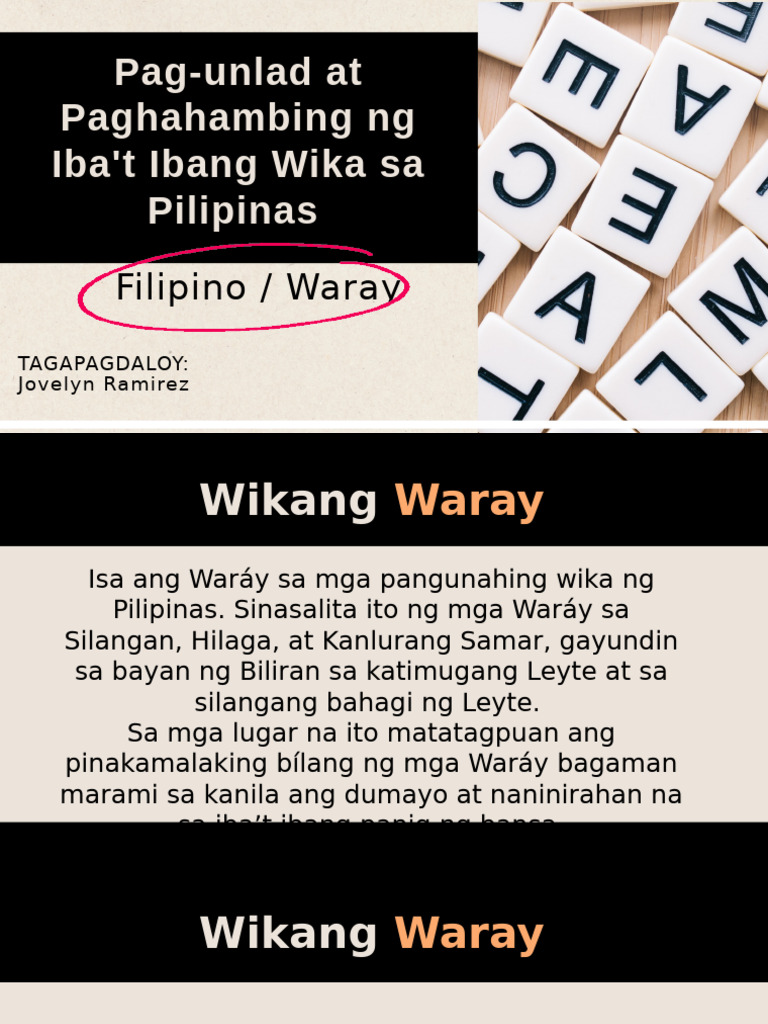Filipino - Waray | PDF