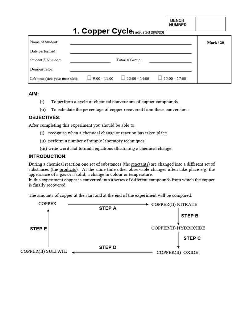 Copper Cycle - MASTER (Just Practical Out of 20 Adj 28 Feb2023) - 2020 ...
