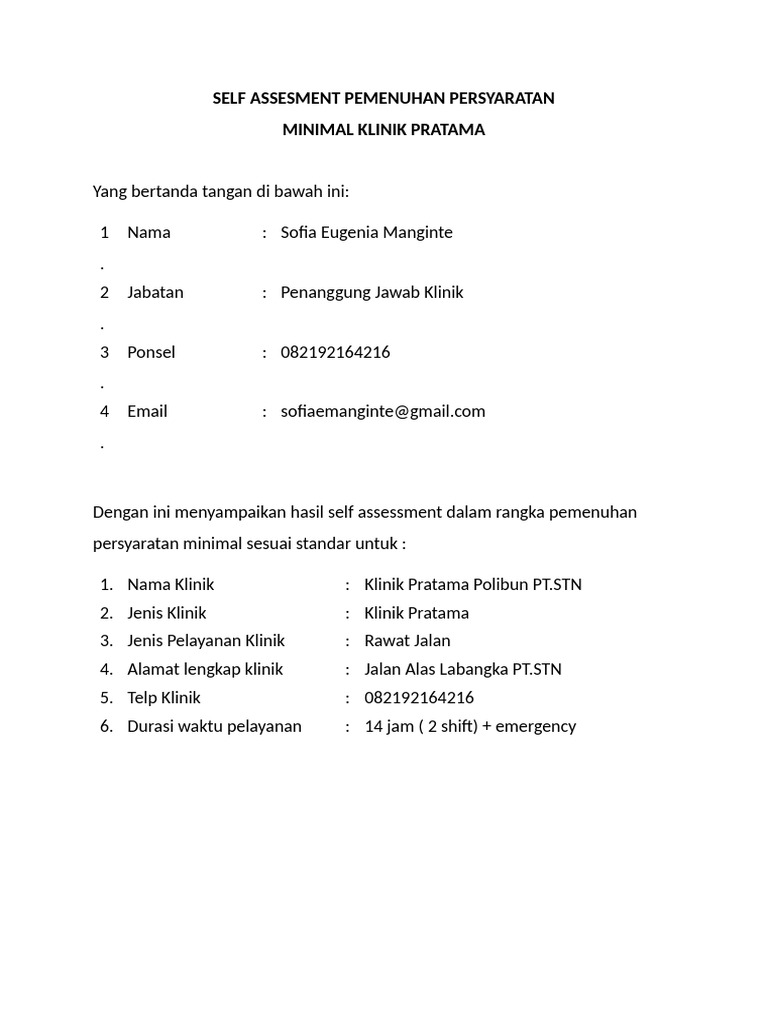 Self Assesment | PDF