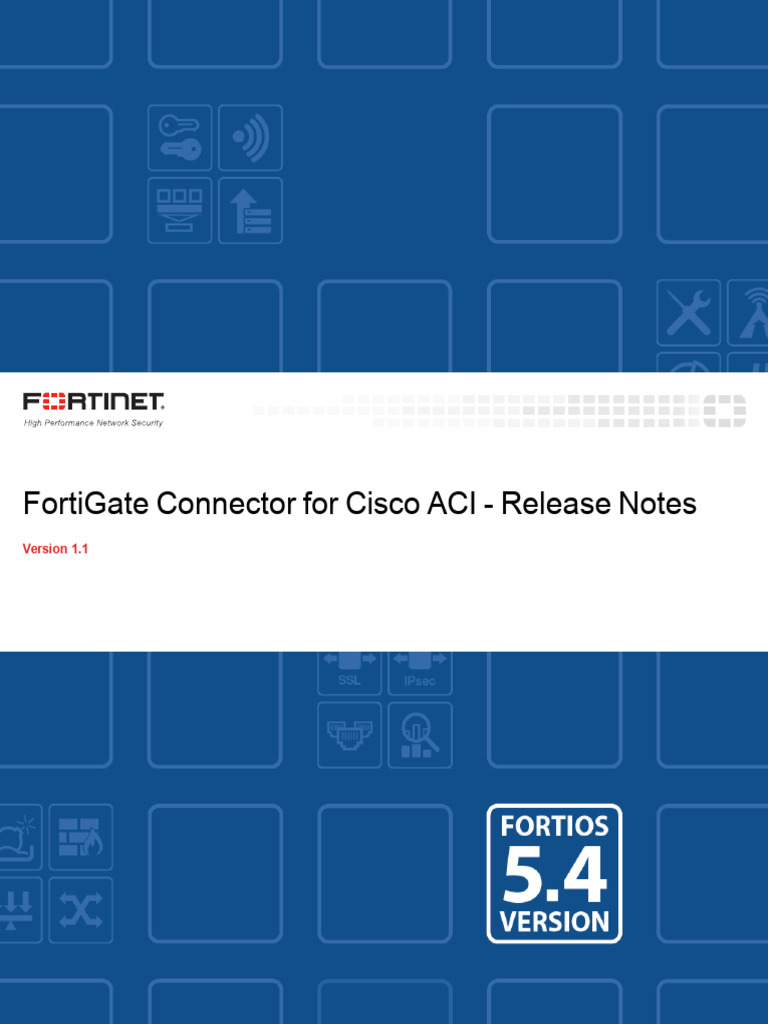 FortiGate Connector-Cisco ACI V.1.1-Release Notes | PDF | Ip Address ...