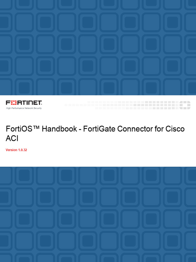 FortiGate Connector For Cisco ACI | PDF | Computer Network | Port ...