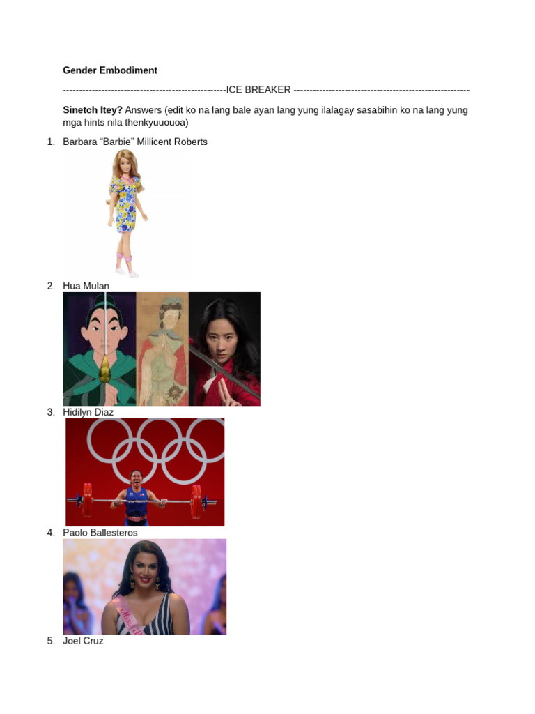 Gender Embodiment | PDF