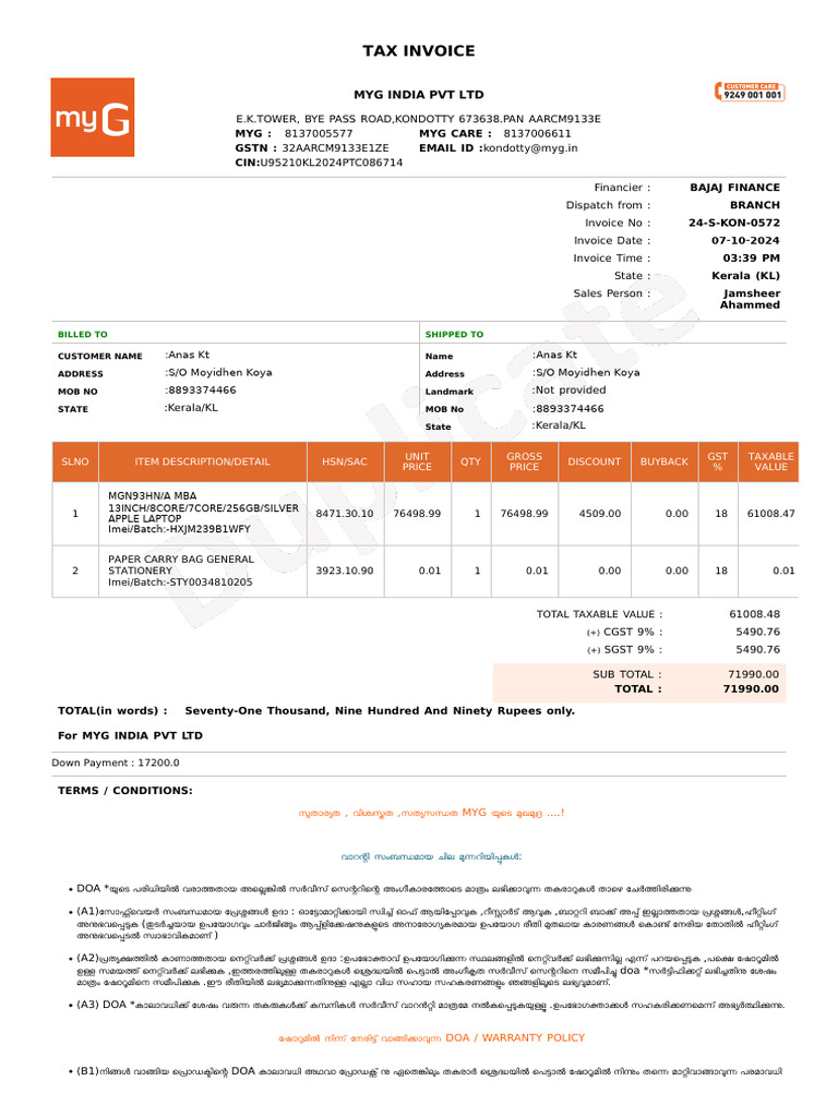 Invoice-07-10-2024 12 27 24 146687-3 | PDF