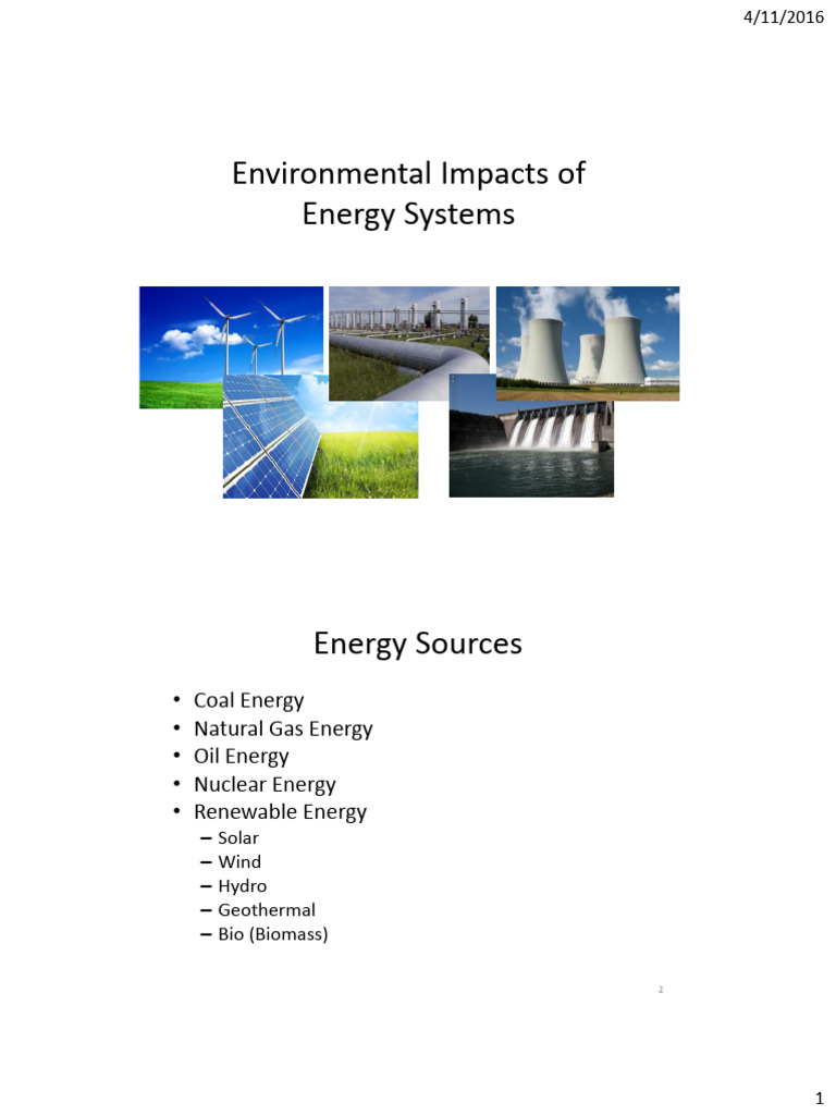 ENVE402 - Environmental Impact of Energy Systems - 1 | PDF | Biofuel ...