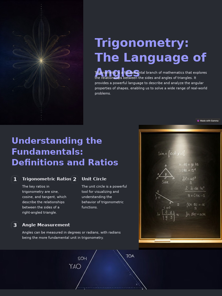 Trigonometry: Understanding Angles & Ratios | PDF | Trigonometry | Trigonometric Functions