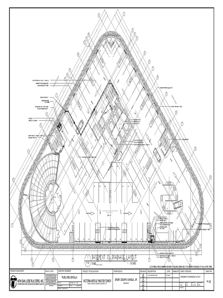 P1 (1) .02 BASEMENT 05 FLOOR PLAN-Drainage Layout1 | PDF