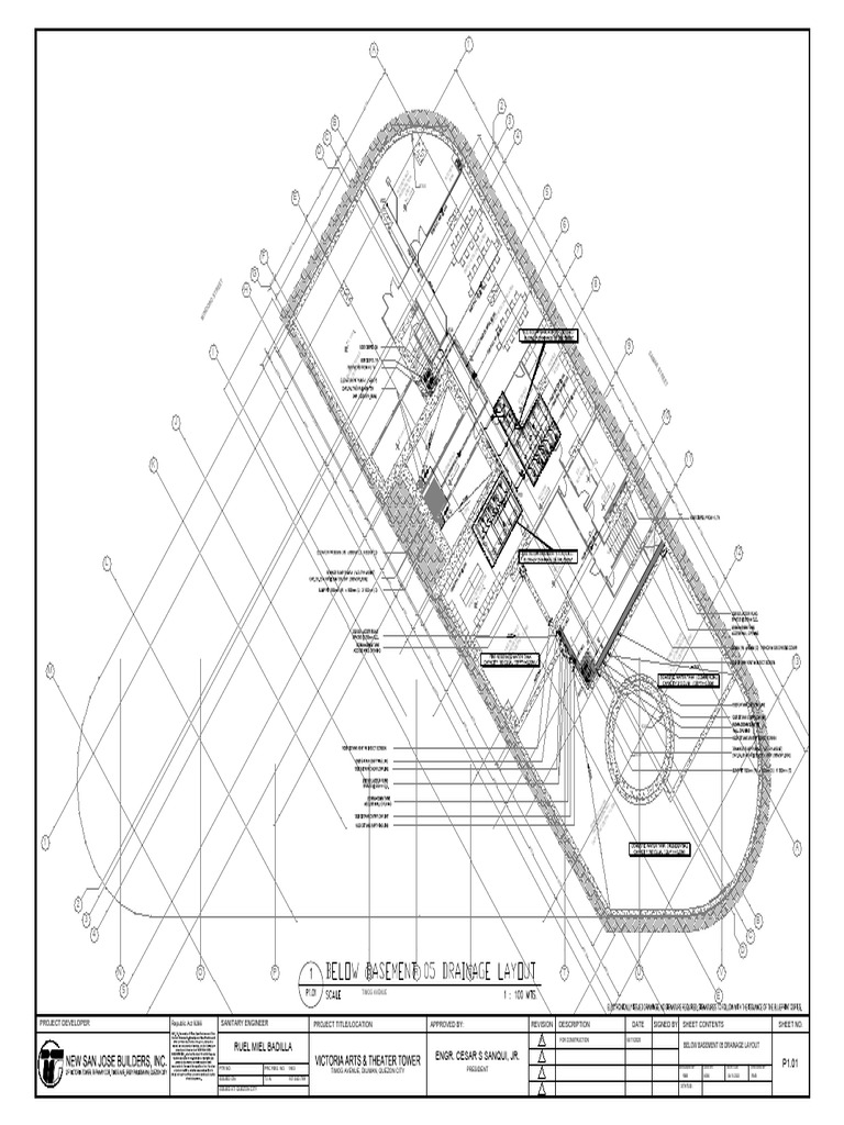 Construction Drainage Layout Plan | PDF
