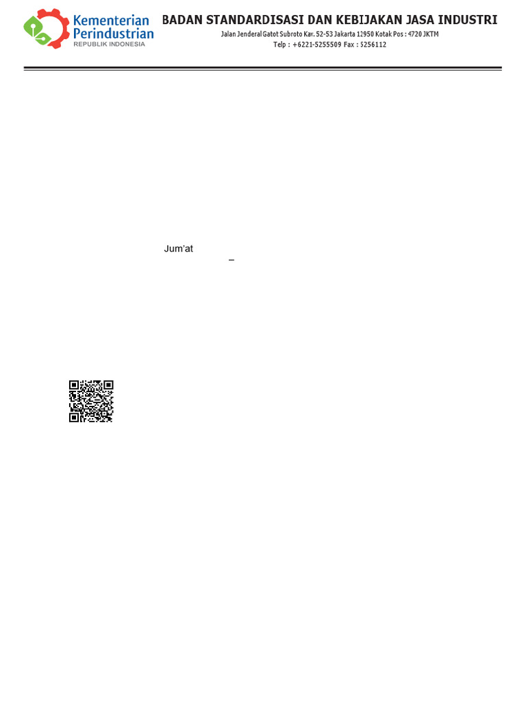 Undangan Pembahasan Hasil FGD Jasa Inspeksi | PDF