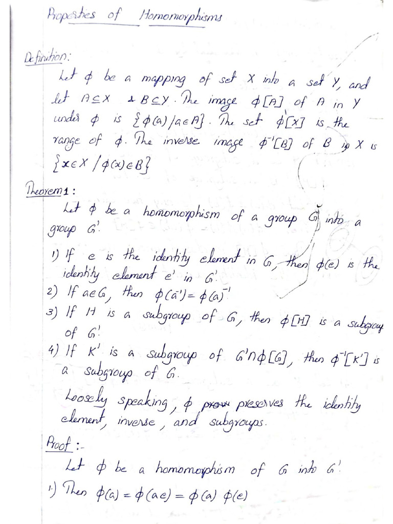 Homomorphisms.. 2 | PDF