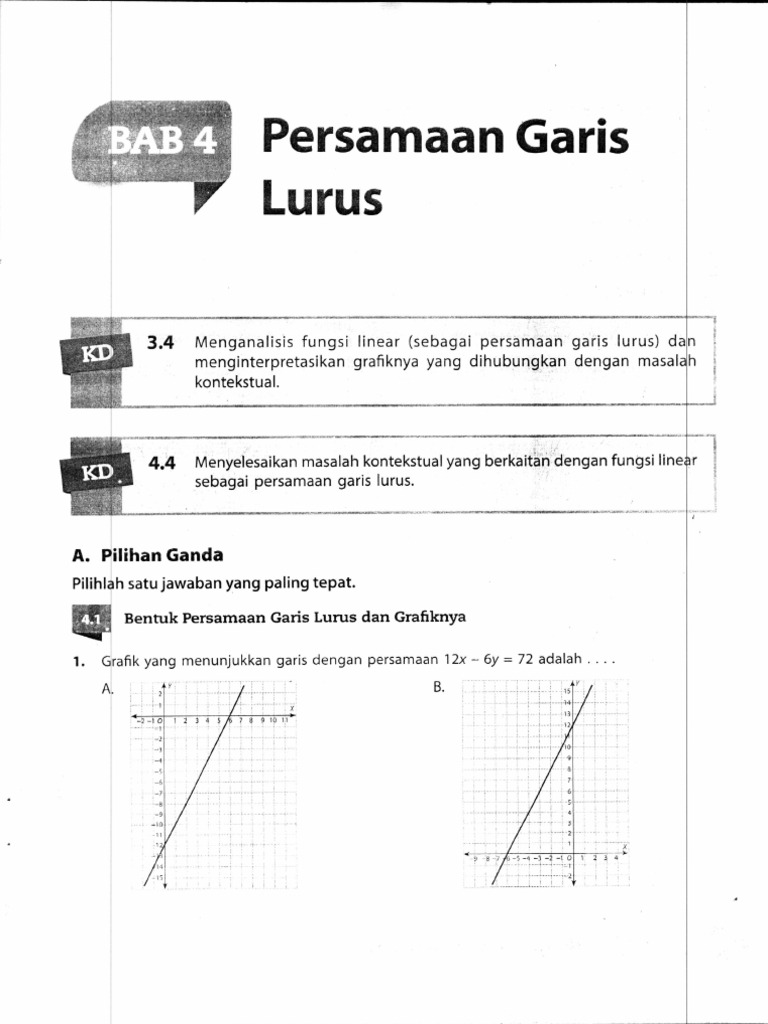 Persamaan Garis Lurus | PDF