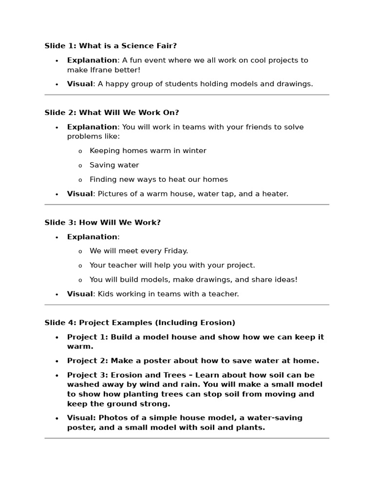 KG Through 2nd Grade Science Fair | PDF