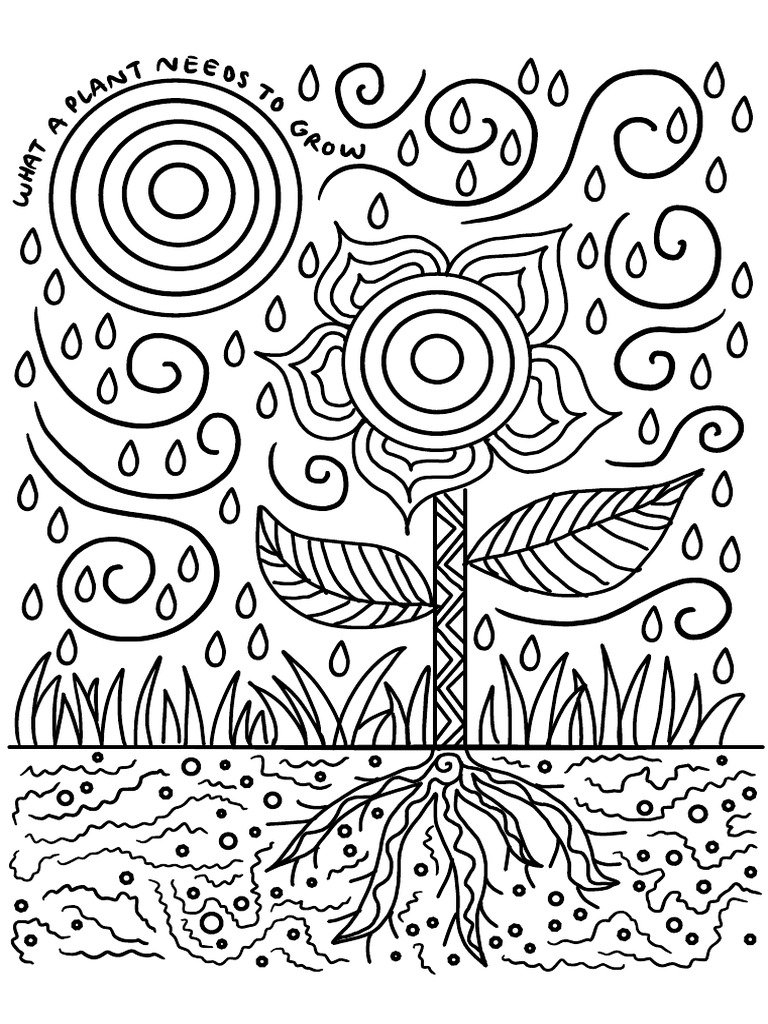 Plant Coloring Page | PDF