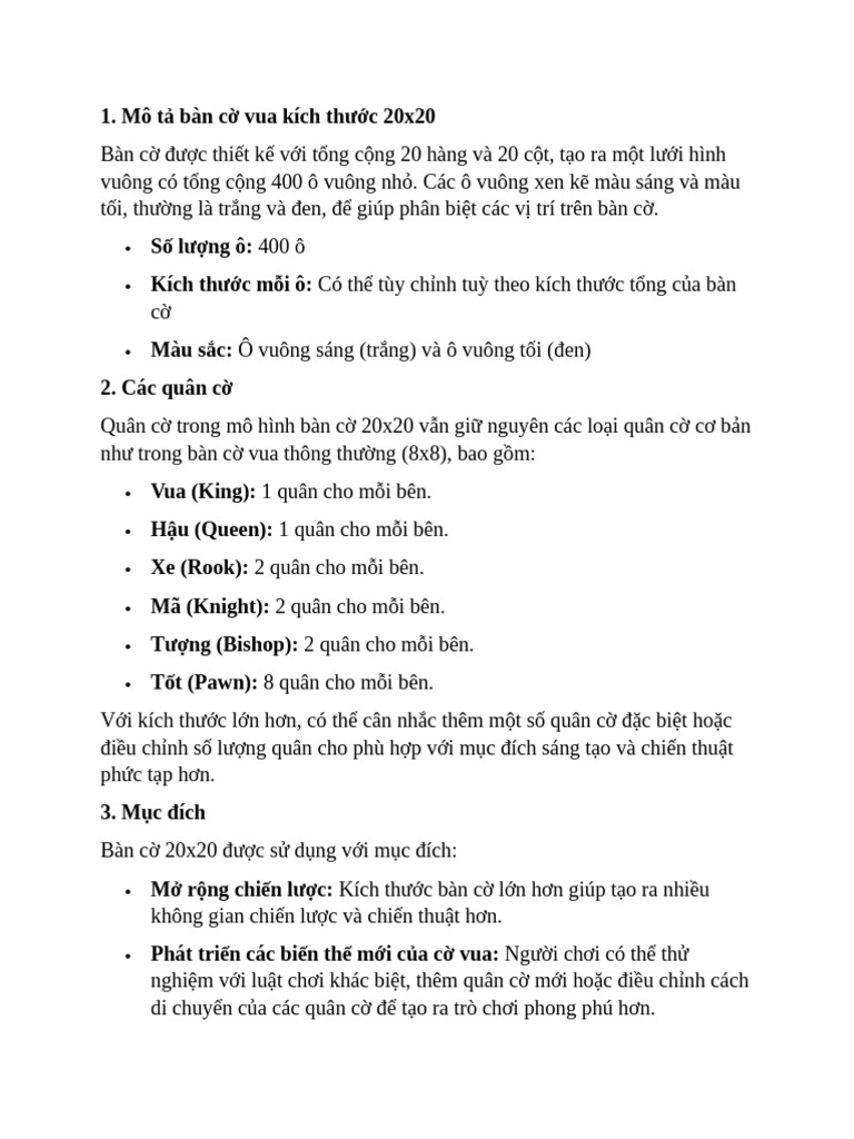 M C Đích, Cách S D NG Bàn C Vua | PDF