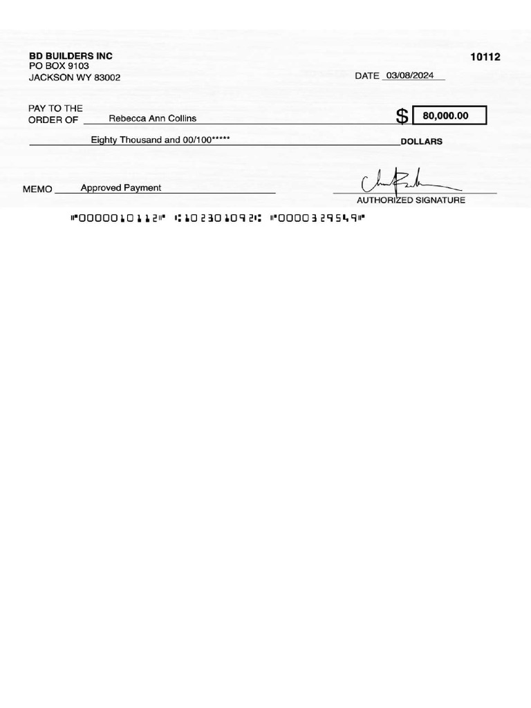 Chase Check 2 | PDF