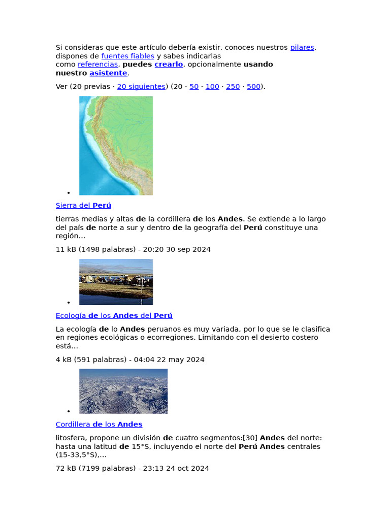 Ecología de los Andes del Perú | PDF | Perú | Andes