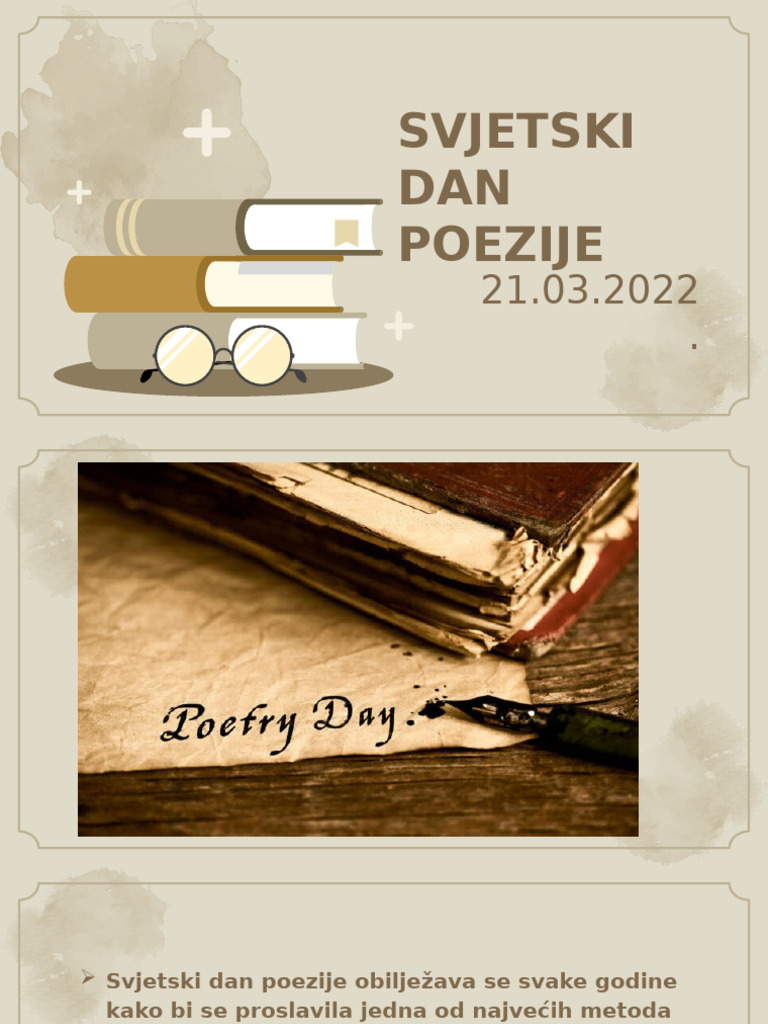 Svjetski Dan Poezije - 21.3. | PDF
