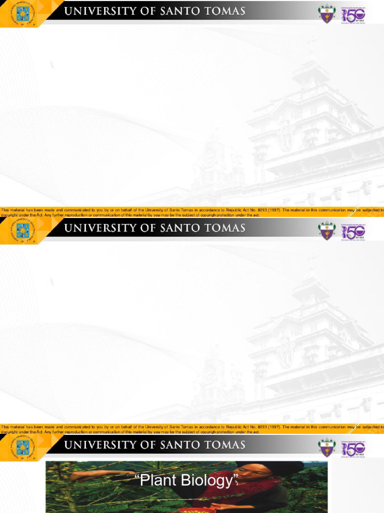 1 - PHA611 LEC - Introduction To Plant Science | PDF | Plants | Botany