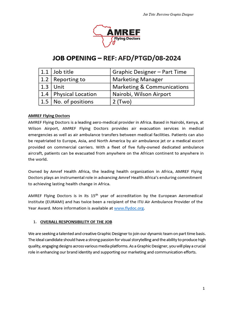 Part-Time Graphic Designer Job | PDF | Graphic Design | Graphics