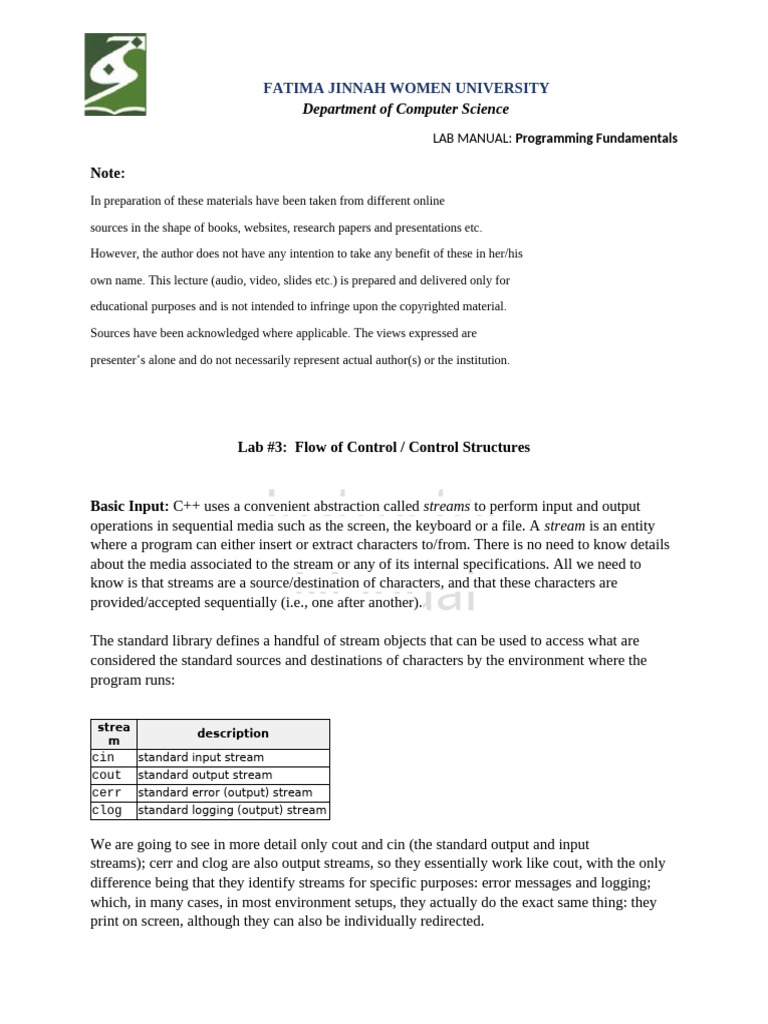 LAB#3 | PDF | Integer (Computer Science) | Namespace