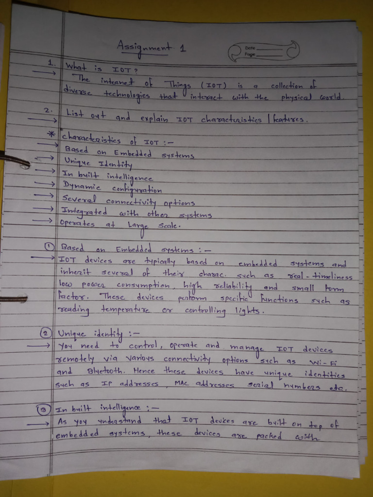 IOT Assignments | PDF