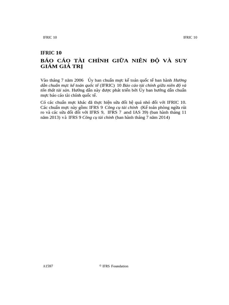 Ifric 10 | PDF