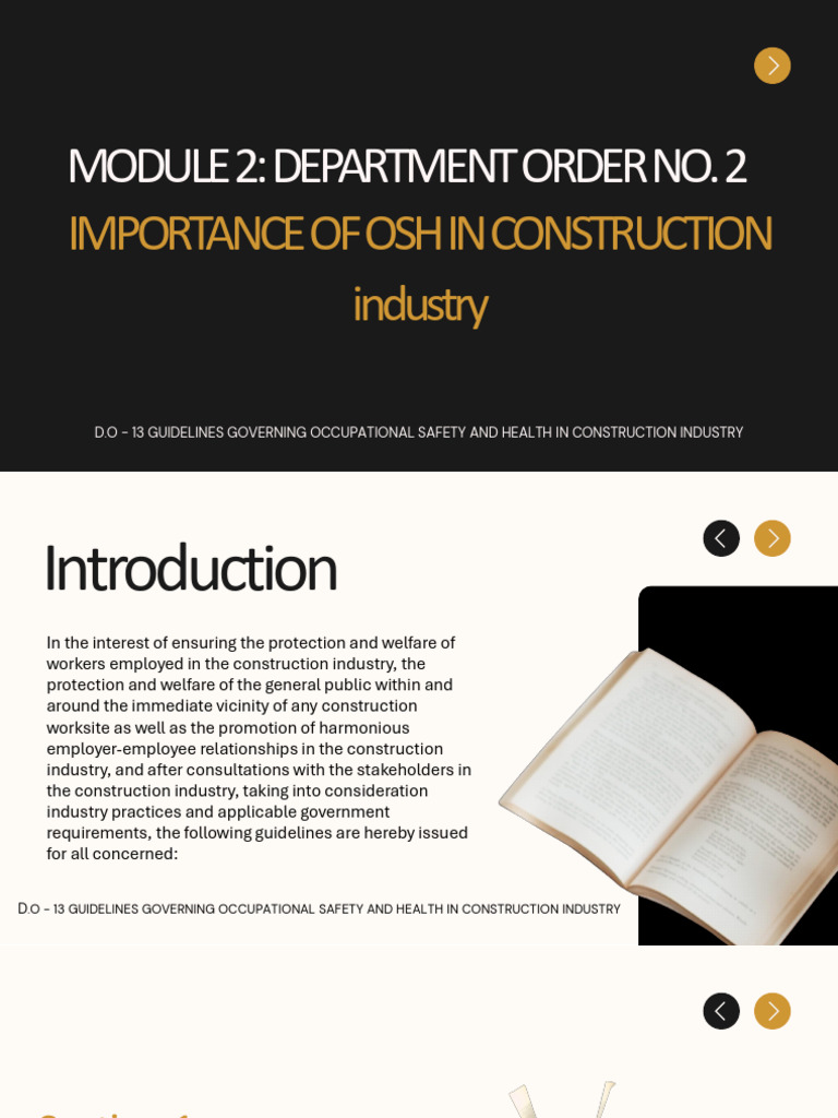 Construction OSH Guidelines D.O-13 | PDF | Occupational Safety And ...