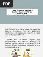 Fast Fashion (PPT Slides) | PDF | Science & Mathematics