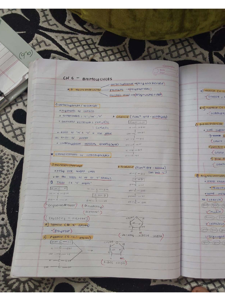 Biomolecules Part 1 | PDF