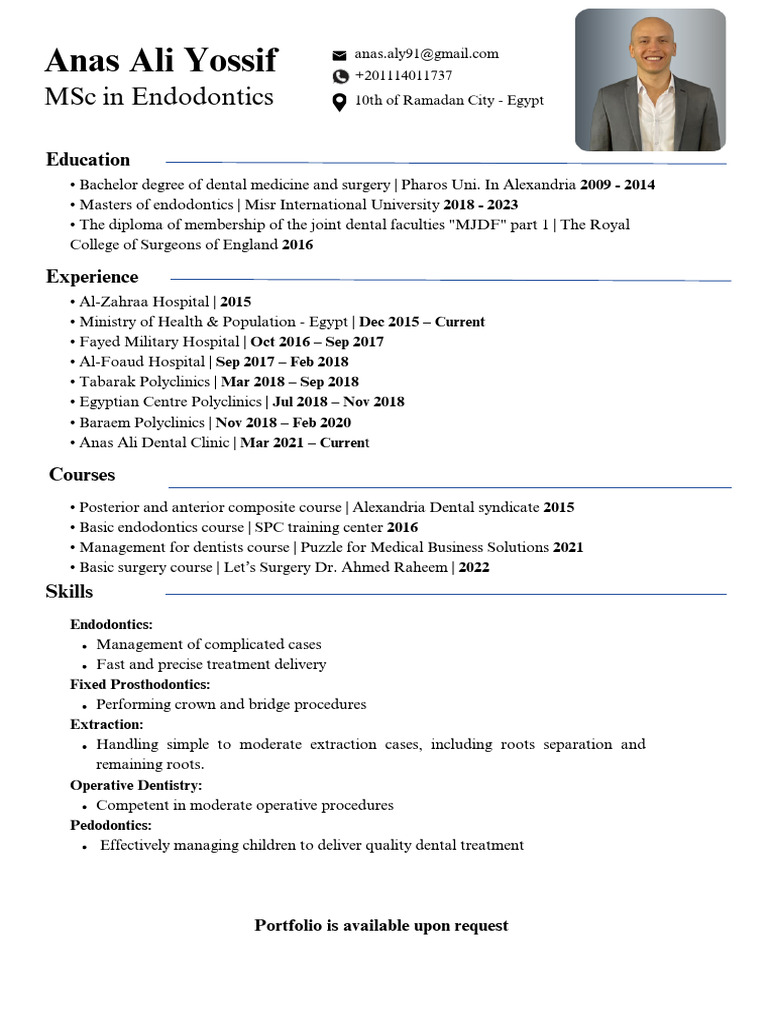 Anas Ali CV | PDF
