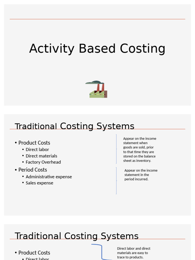 Activity Based Costing | PDF | Depreciation | Expense