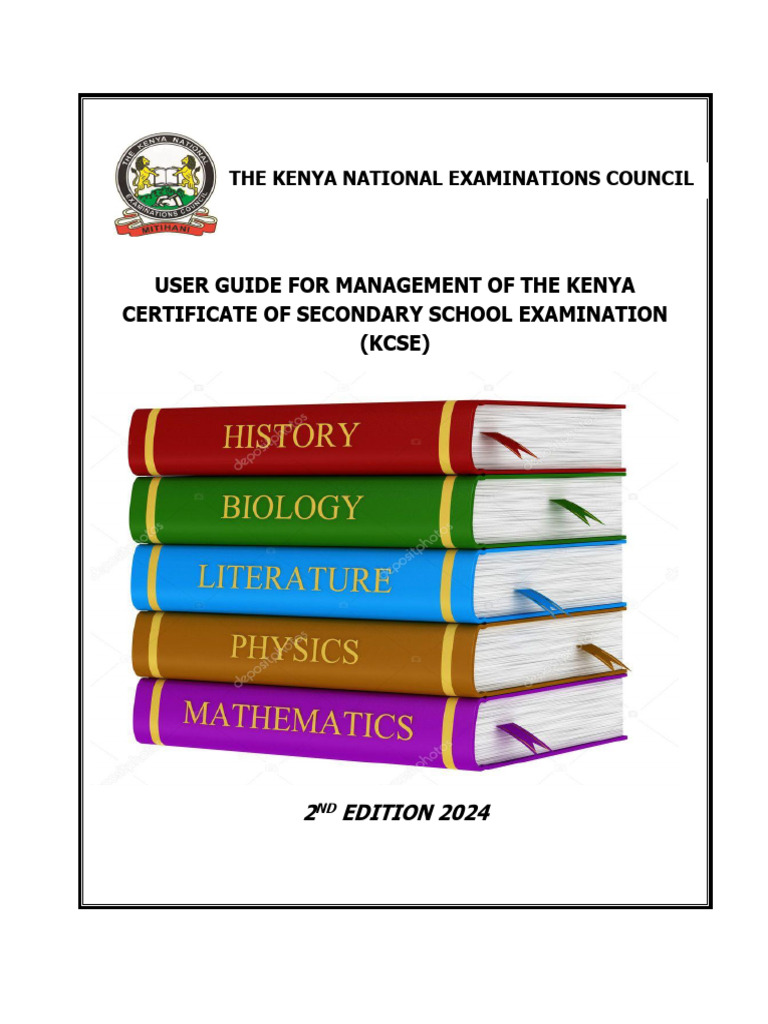 User Guide For Kcse Examination 2024 Edition 23rd Oct 2 | PDF | Birth ...