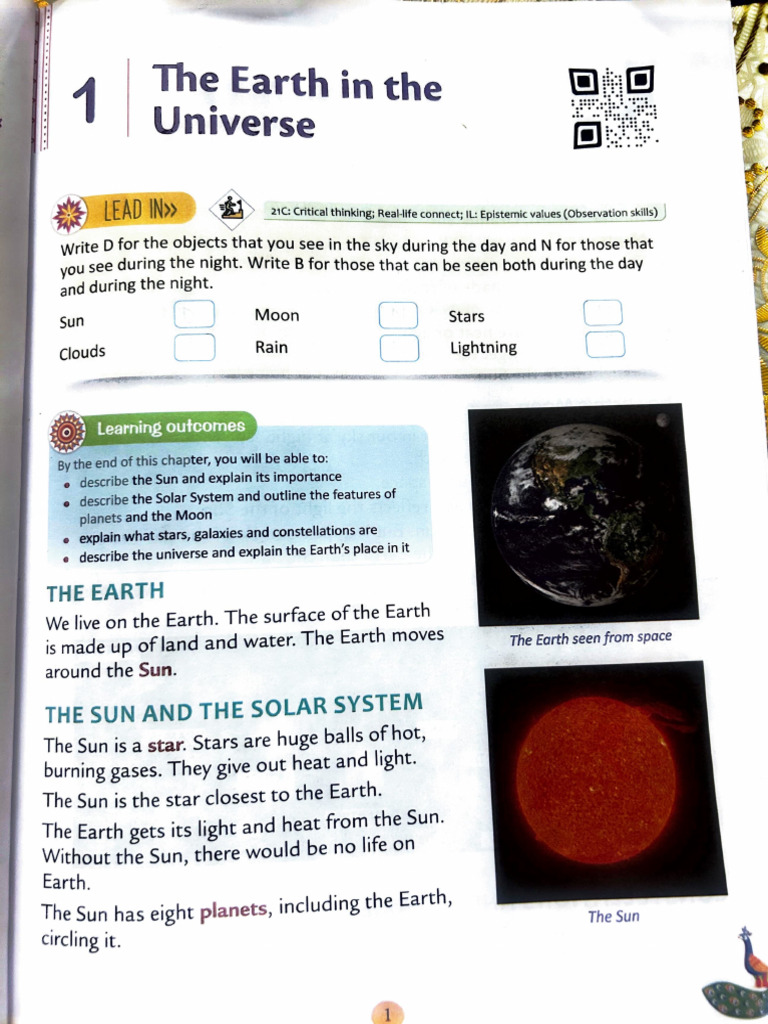 Grade - 3 Chapter - 1. The Earth in The Universe | PDF | Planets | Stars