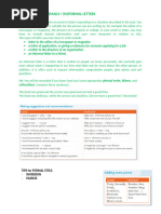 CSEC Letter Writing Guide | PDF | Information | Inquiry