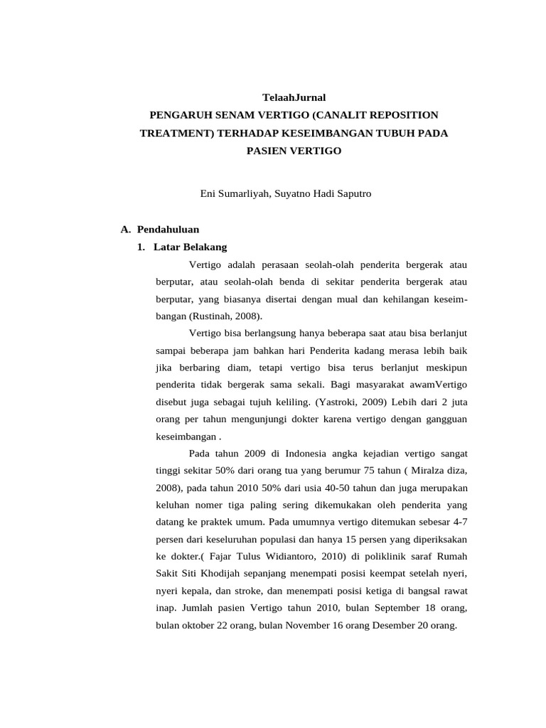 Laporan EBN VERTIGO | PDF