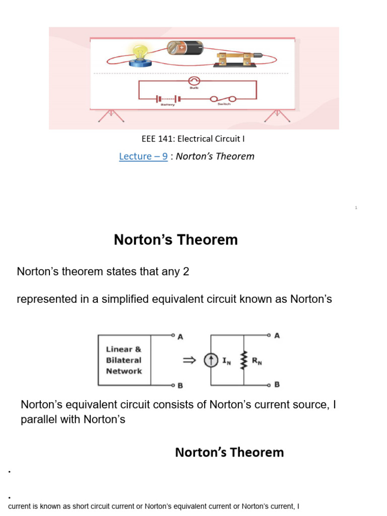 Norton's Theorem | PDF