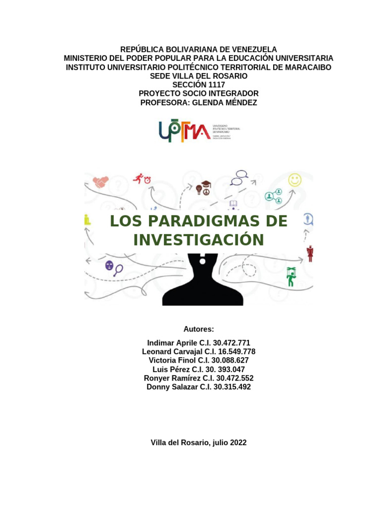 Informe Paradigmas | PDF | Paradigma | Conocimiento