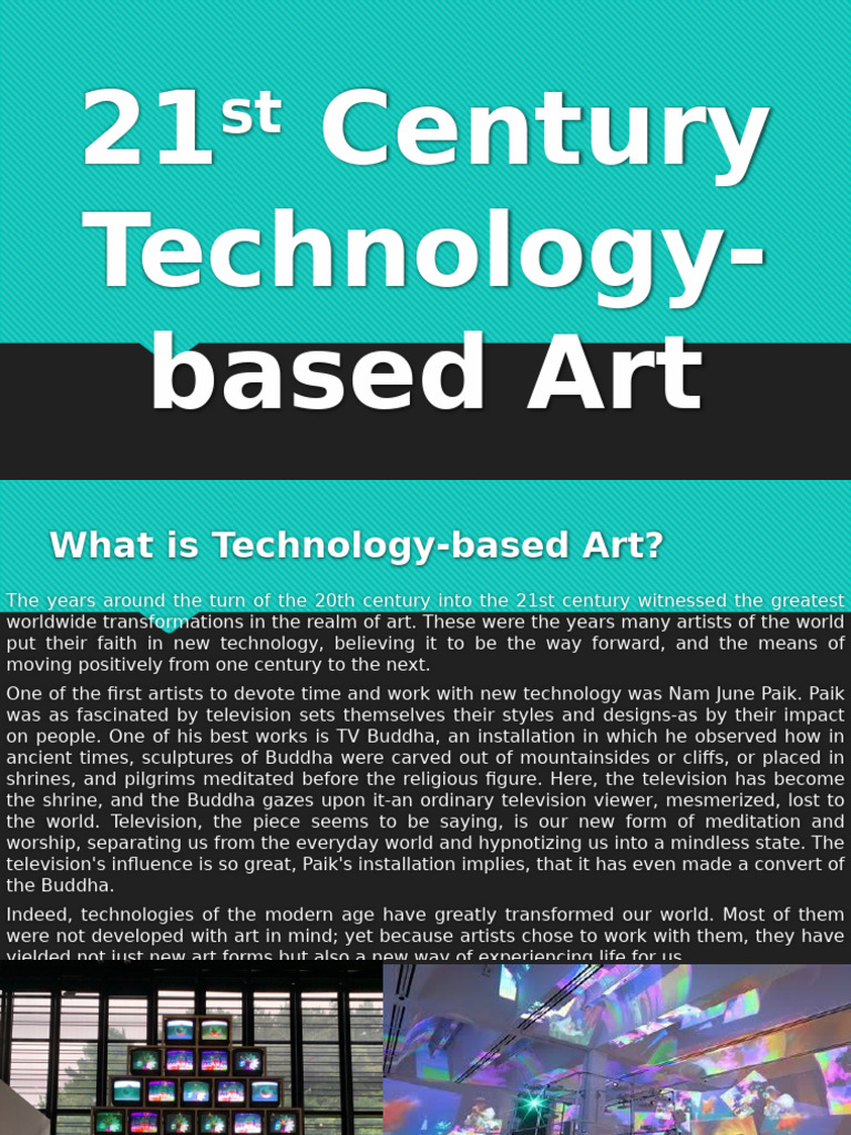 21st Technology Based Art | PDF | Digital Photography | Imaging