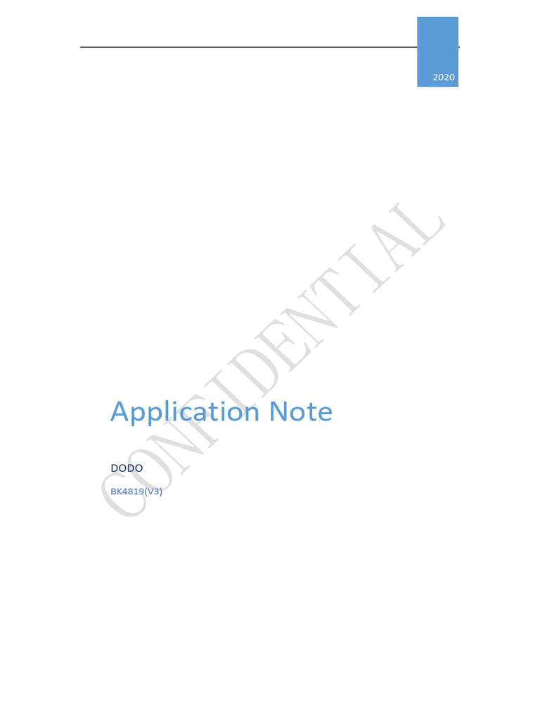 BK4819 (V3) Application Note 20210428 - Chinese | PDF