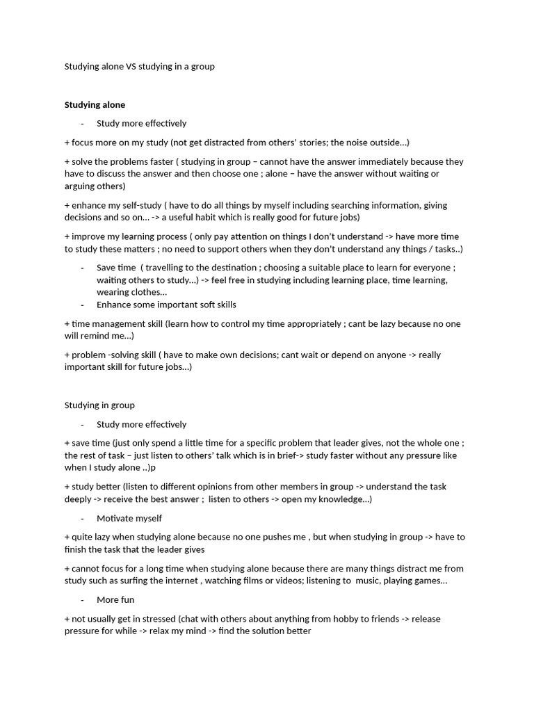 Learning in Group Vs Alone | PDF | Learning | Behavior Modification