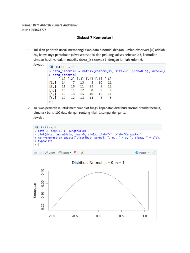 Diskusi 7 Komputer I | PDF | Metode & Bahan Ajar | Komputer