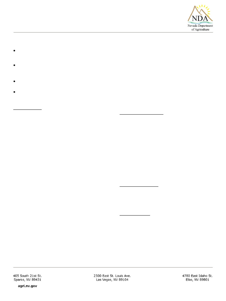 Food Bank of Northern Nevada Distribution Schedule 2019-2020 - 31720 ...