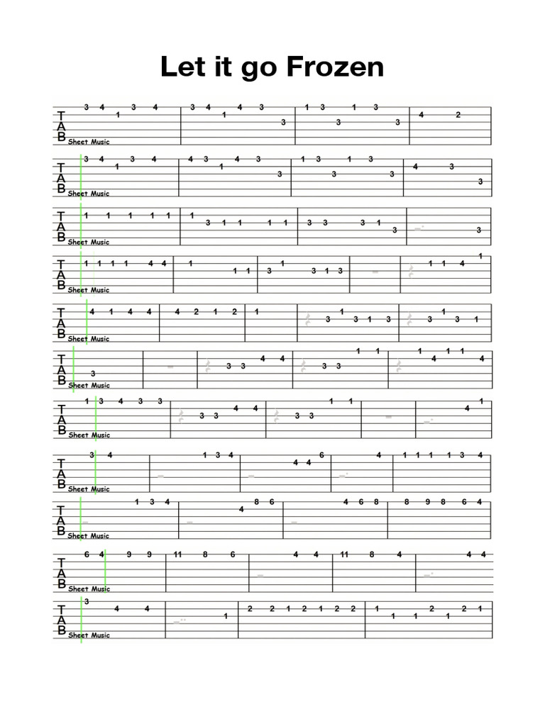 Let It Go Tabs | PDF
