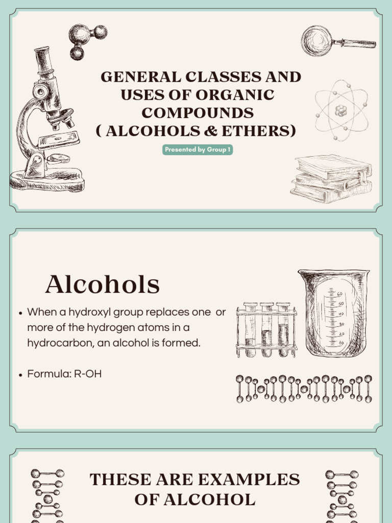 Science - Group 1 Alcohol and Ethers - PDF 2 | PDF | Ethanol | Ether
